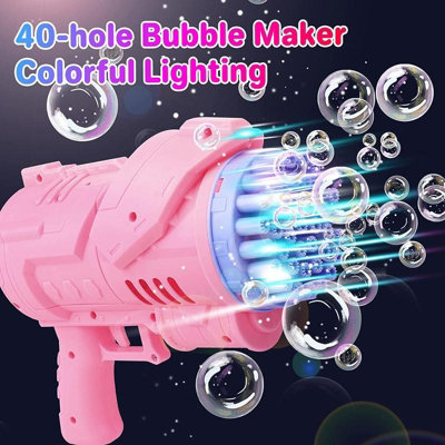 40 Holes Bubble Machine Gun Pink