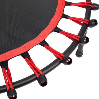 40 Inch Black Red Round Garden Trampoline Fitness Trampoline for Kids ...