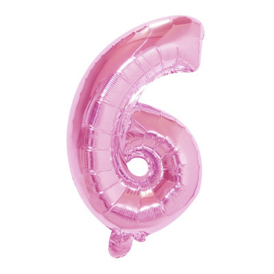 40 Inch Self-Inflating Foil Balloons 6 Number Balloons for Birthdays ...