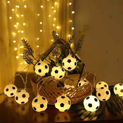40 LED Warm White Football String Lights 6M Battery Powered (Battery ...
