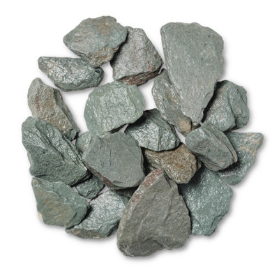 40 mm Bulk Bag 850 kg Slate - Green Coloured Slate Chips - L100 x W100 ...