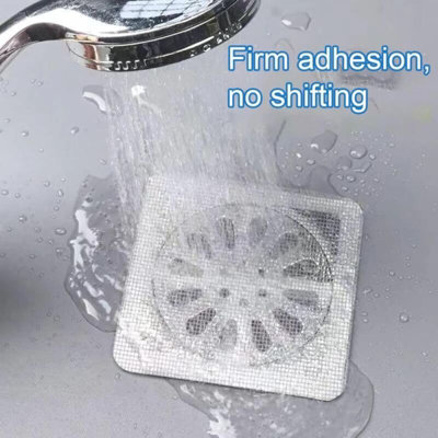 40 Pack Disposable Hair Catcher Adhesive Filters for Drains, Shower and ...