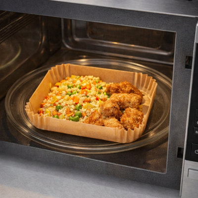 40 Pack Square Air Fryer Liners 20x20cm Disposable Parchment Paper Non ...