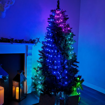 400 LED Colour Changing Multifunction Digital Waterfall Christmas ...