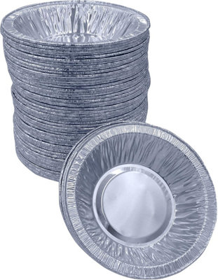 400 x Small Aluminium Foil Pie Dishes 111 x 20 mm , Non Stick Food Safe ...