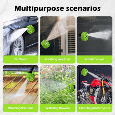 4000W CAR WASHER CORDLESS HIGH PRESSURE JET PORTABLE WATER CLEANER GUN+ ...