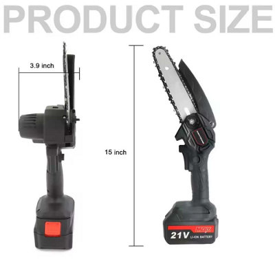 4000W Mini Chainsaw Cordless 4and6 Electric One-Hand Saw Wood Cutter ...