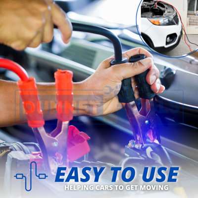 400amp Jump 2.5M Leads Booster Cables Car Battery Starter Heavy Duty