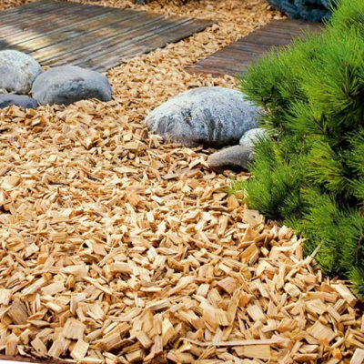 400L Wood Chips Decorative Landscaping Mulch by Laeto Your Signature Garden