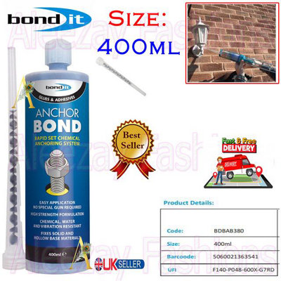 400ml Anchor Bond Adhesive Chemical Studding Polyester Resin Mortar ...