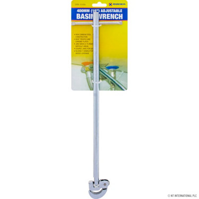 400Mm Self Adjustable Basin Wrench Plumbing Tool Sink Tap Spanner ...