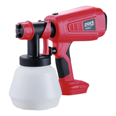 400W Electric Paint Sprayer with 3 Nozzles Red Coated (Bare Tool)