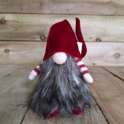 40cm Festive Christmas Gonk with Haired Body & Long Burgundy Hat | DIY ...
