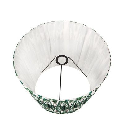 40cm Green Patterned Tapered Lampshade Cone Table Floor Lamp Shade