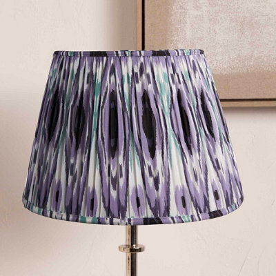 40cm Lilac Patterned Tapered Lampshade Empire Table Lamp Shades