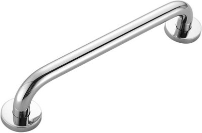 40cm Shower Grab Bar, Stainless Steel, Chrome Finish, Anti-Slip ...