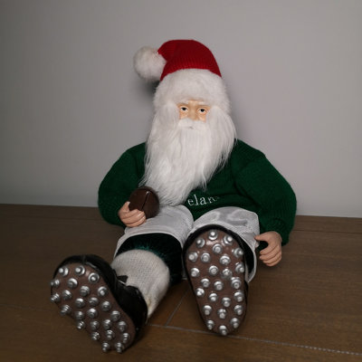 40cm Sitting Ireland Rugby Santa Claus Father Christmas Decoration in ...