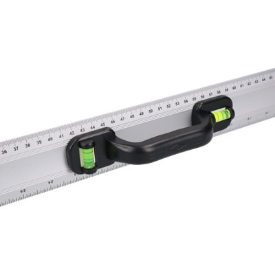 40in Aluminium Ruler With Handles + Spirit Level Metric Imperial Egde ...