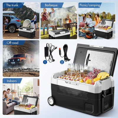 40L Compressor Car Refrigerator with APP Control in White&Black