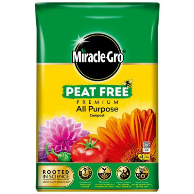 40L Miracle Gro Premium All Purpose Compost, Multi-Purpose Fertilisers ...