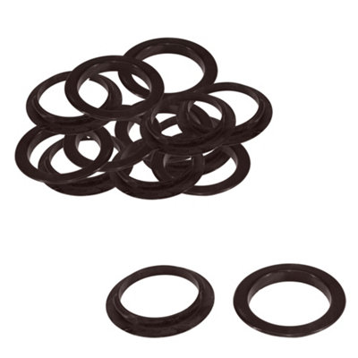 40mm Curtain Eyelets Round Plastic Eyelets, Brown - 8pcs
