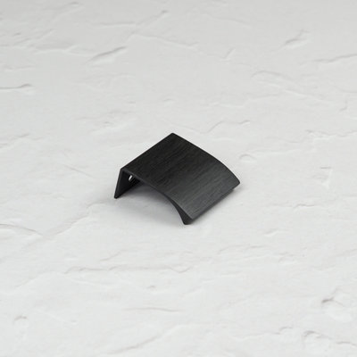 40mm Matt Black Profile Edge Cabinet Pull Cupboard Door Drawer Wardrobe ...