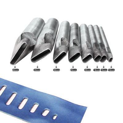 40mm Oval Hole Punch Hand Tool, Heavy Duty Oval Shape Hole Cutter for ...