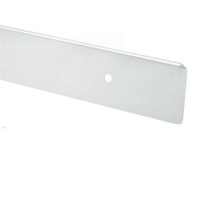 40mm Polished Silver Worktop End Cap Joint Strip 81242 | DIY at B&Q