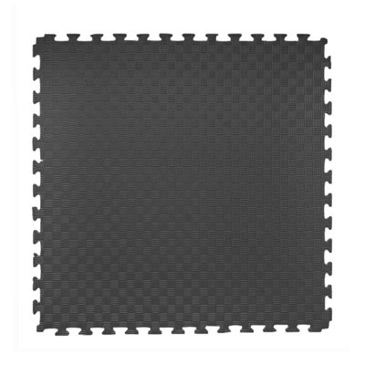 40mm Premium Reversible Black and Grey EVA Tatami Foam Mats 1 Piece