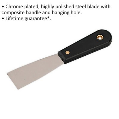 40mm Rigid Scraper - Chrome Plated Steel Blade - Composite Handle ...