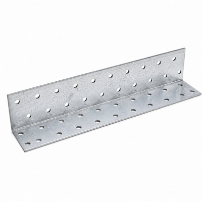40mm x 40mm x 200mm - Pack of 4 - KM15 - Galvanised Perforated Brackets ...
