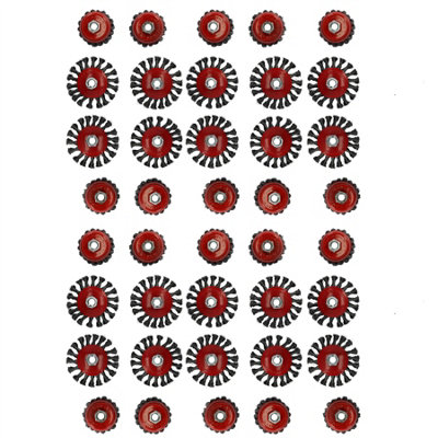 40pc Cup Bevel Wire Twist Brush Rust Paint Removal For 4-1/2" 115mm ...