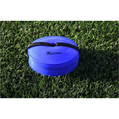 40x BLUE Near Flat Sports Pitch Markers 8.5 Inch Round Slim Cones ...