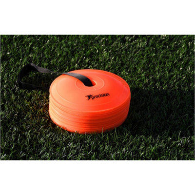 40x ORANGE Near Flat Sports Pitch Markers 8.5 Inch Round Slim Cones ...