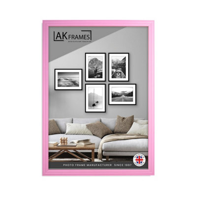 40x30" Classic Pastel Pink Modern Picture Frame - Poster Frame for ...