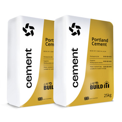 42.5N Multi Purpose Portland Cement x2 25kg Bags by Laeto Build It