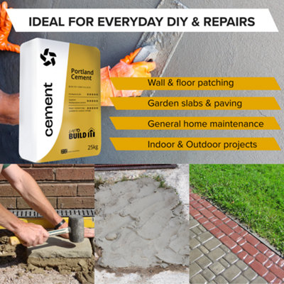 42.5N Multi Purpose Portland Cement x2 25kg Bags by Laeto Build It