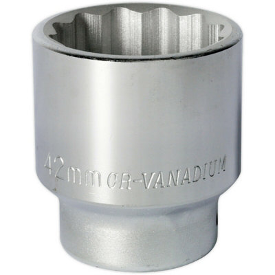 42mm Forged Steel Drive Socket - 3/4" Square Drive - Chrome Vanadium ...