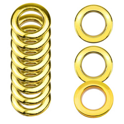 42mm Platic Eyelets, Gold Grommet Rings for Curtains & Drapes, Backdrop ...