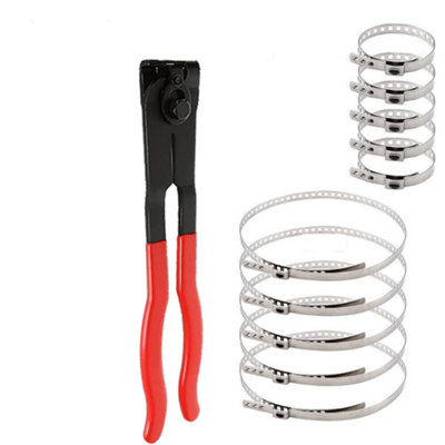 42Pc Universal CV Boot Clamp Tool Kit with Stainless Steel Clamps for ...