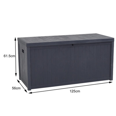 430L Waterproof Lockable Outdoor Garden Deck Storage Box Patio Utility ...