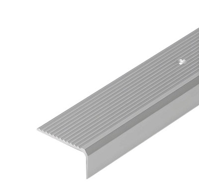 44 X 23MM ANODISED ALUMINIUM ANTI SLIP RIBBED TREADS STAIR NOSING N44S ...