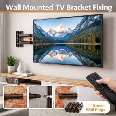 450 Pack Brown Wall Plugs Expansion Screw Fixings for Brick Stone and ...