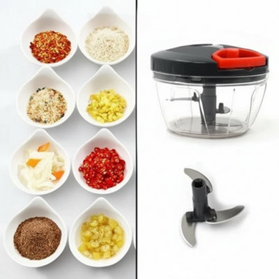 450ml Manual Pull String Vegetable Chopper and Food Processor