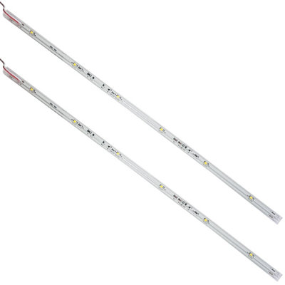 450mm Clip On LED Shelf Kit WARM WHITE 2x Glass Illuminated Kitchen ...