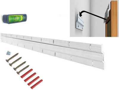 450mm Heavy Duty Z Bar Picture Mirror Hanger Kit with Fixings and ...