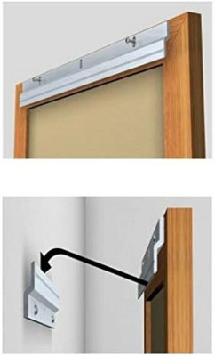 450mm Heavy Duty Z Bar Picture Mirror Hanger Kit with Fixings and ...