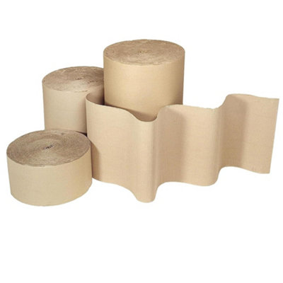 450mm x 75m Corrugated Cardboard Roll Cushioning Wrap For House Moving ...
