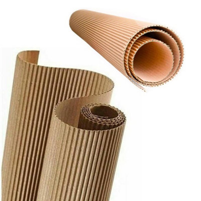 450mm x 75m Corrugated Cardboard Roll Cushioning Wrap For House Moving ...