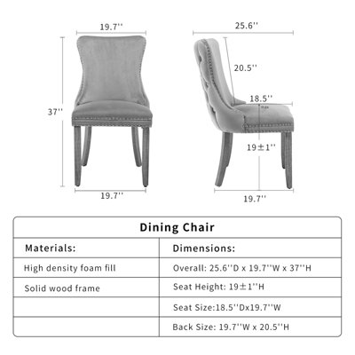 Set of 4 Lux Velvet Dining Chairs Wing Back Kitchen Bedroom Office ...
